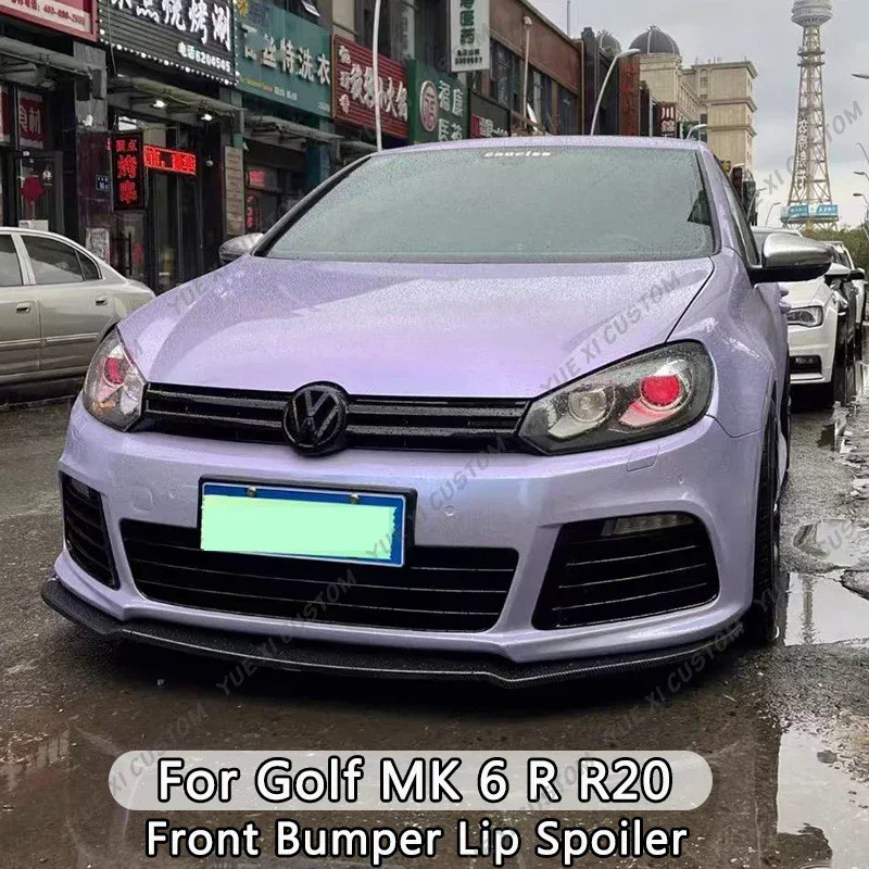 For Volkswagen Golf MK6 R R20 VW Golf 6 2008-2013 Car Front Bumper Lip ...
