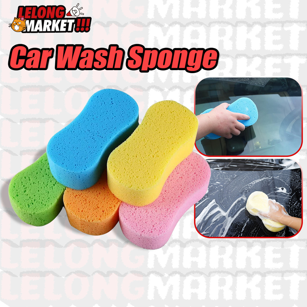 Vacuum Compressed Car Wash Sponge Honeycomb Sponge 8 Character Sponge ...
