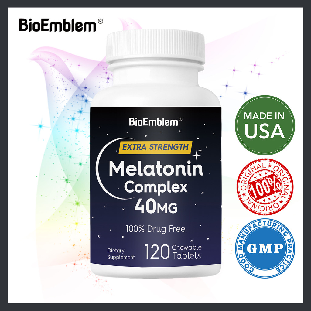 BioEmblem Melatonin Chewable tablets Improve sleep, regulate immunity ...