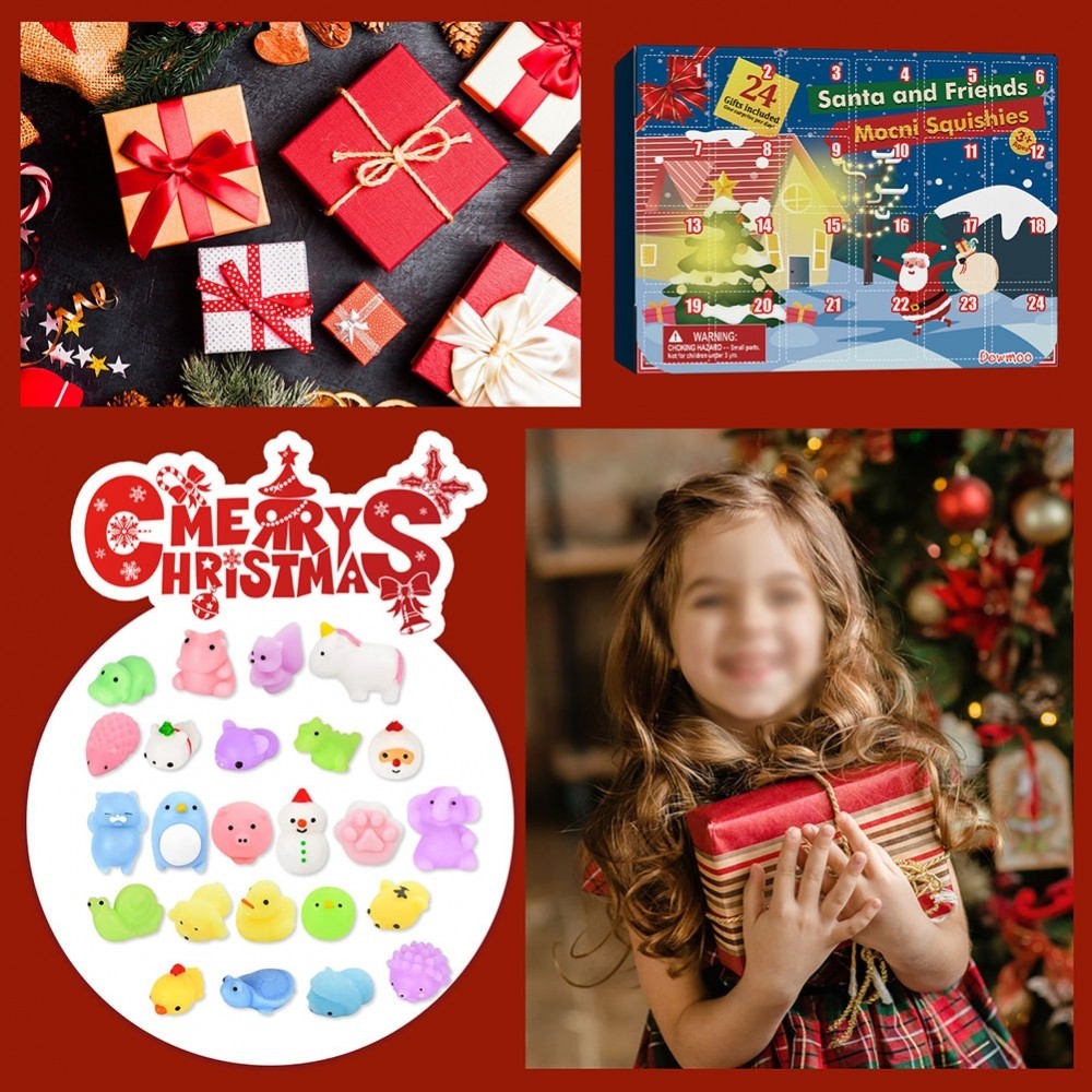 Christmas Pinch Music Advent Calendar Surprise Blind Box with 24 Grids ...