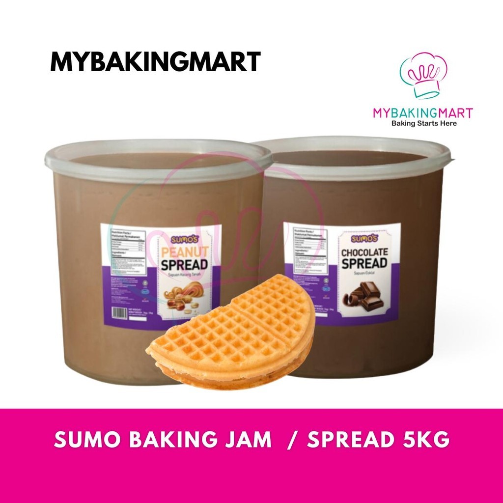 Sumo's Chocolate Peanut Spread Jam Filling 5kg - Jem Inti Kacang Tanah ...