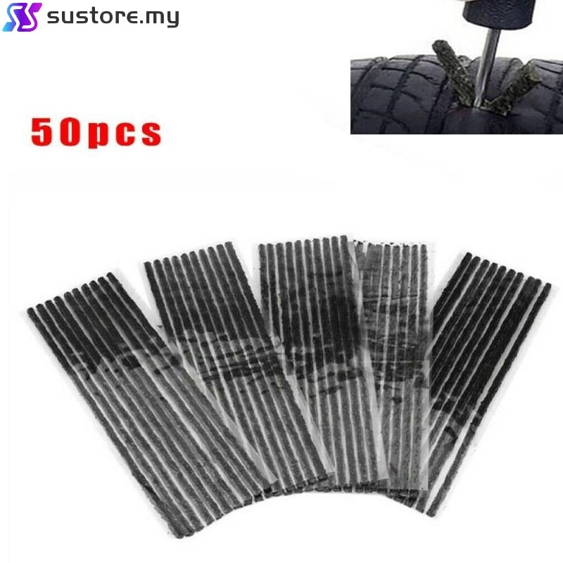 [Super]50pcs Car Bike Tyre Plug Tire Tubeless Seal Strip Puncture ...