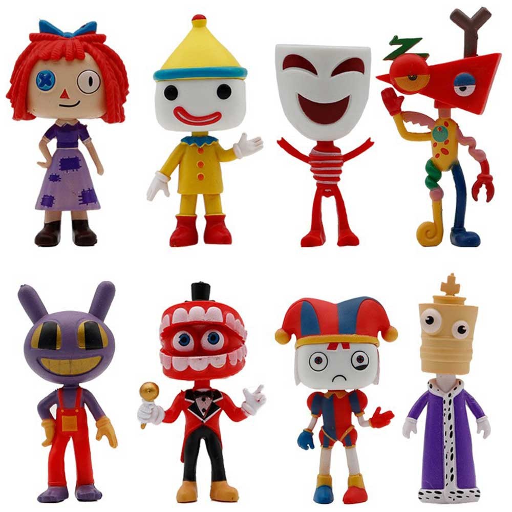 8Pcs The Amazing Digital Circus Mini Figure Character Pomni Ragatha ...