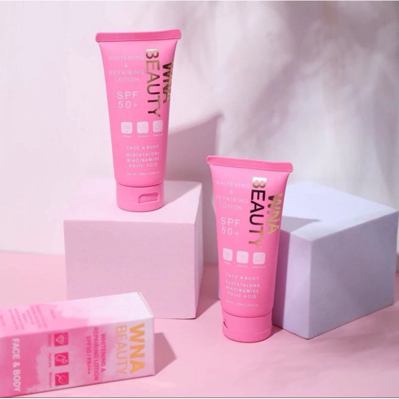 WNA WHITENING & REPAIRING BEAUTY LOTION SPF50+++ PA+++｜READY STOCK ...