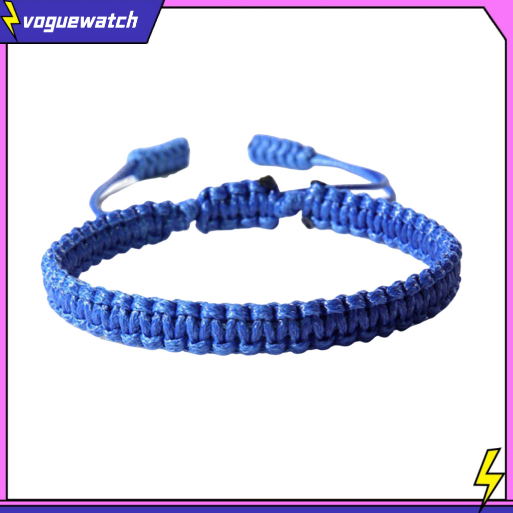 VOG* Friendship Band Adjustable Friendship Bracelet Set of 10 Blue ...