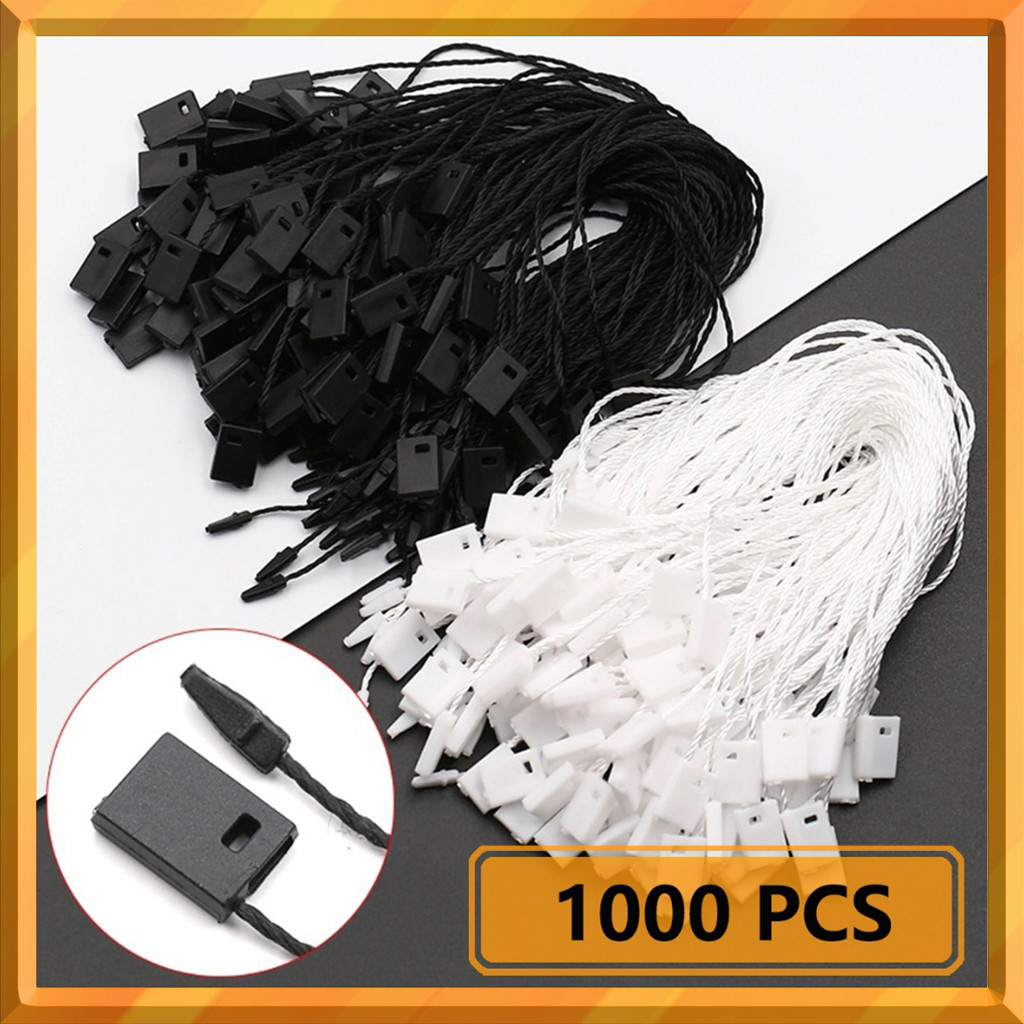 1000PCS Nylon Hang Tag String | Durable Snap Lock Pin Loop Fasteners ...