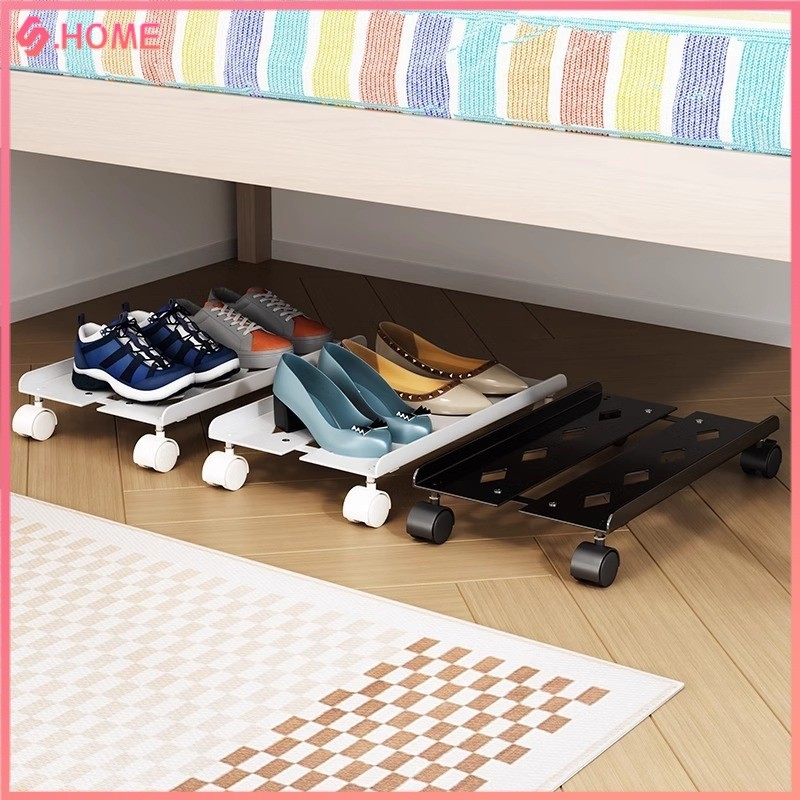 Shoe Rack Shoe Holder Bed Bottom with Wheels Removable Shoe Storage ...