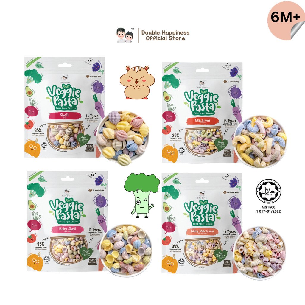 Double happiness veggie pasta/ Pasta /Mee Sayur/ baby food / makanan ...