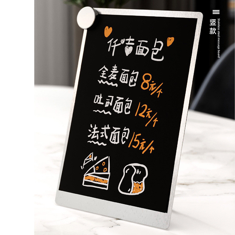 Desktop Small Blackboard Message Board Magnetic Whiteboard Erasable ...