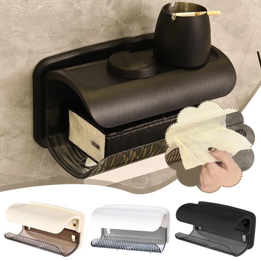 Tissue Box Wall Mounted Paper Towel Drawer Organizer Kitchen Hooks ...