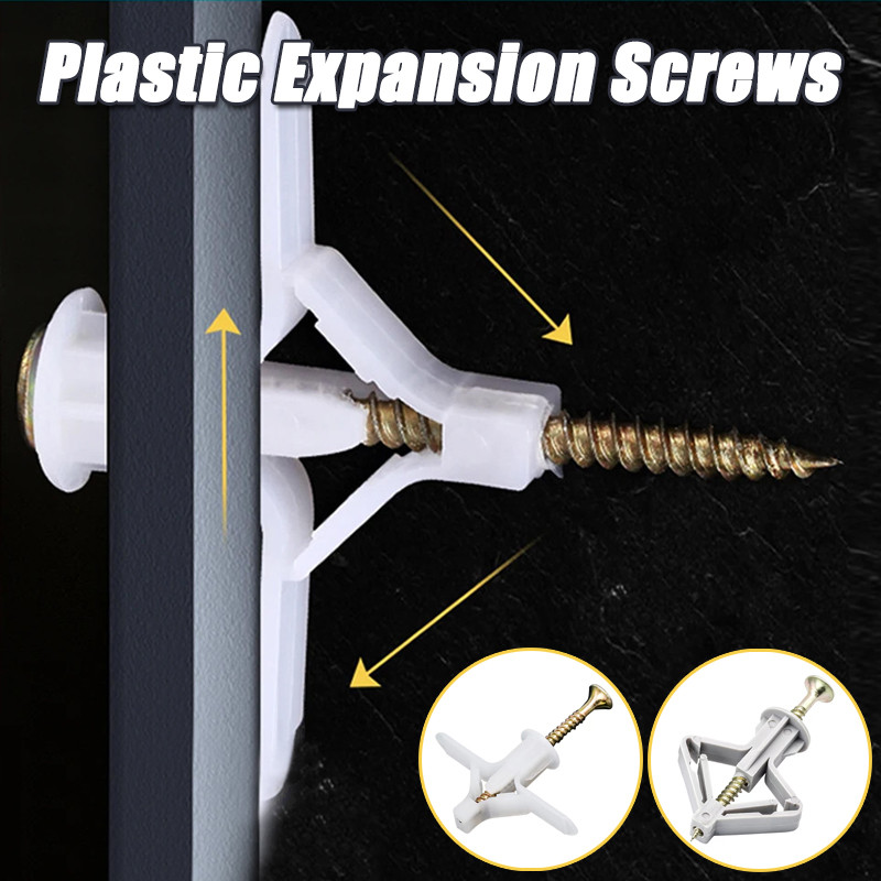 Plastic Expansion Screws Aircraft Shape Butterfly Type Plastic Gypsum ...
