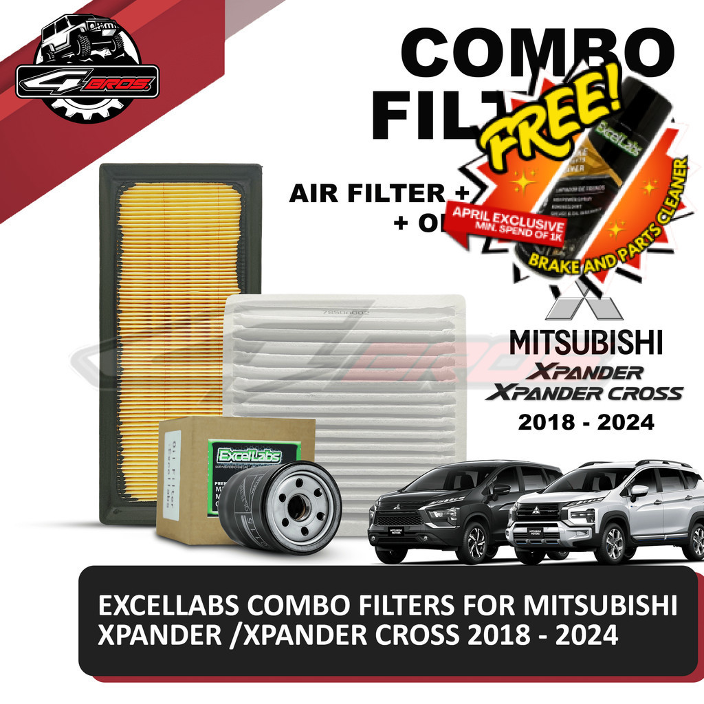 COMBO FILTERS for Mitsubishi Xpander/ Xpander Cross 2014 to 2024 ...