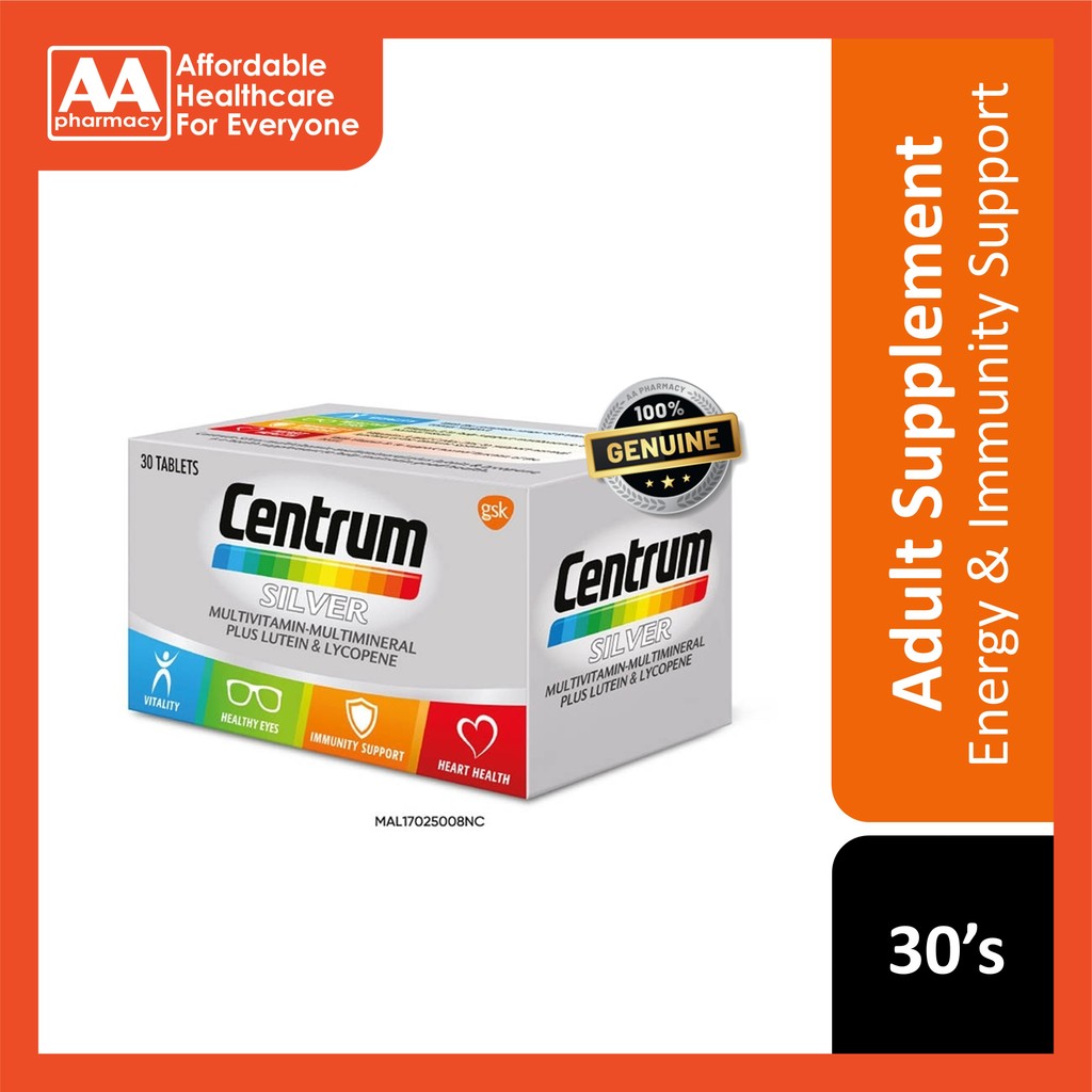 Centrum Silver Multivitamin-Multimineral Plus Lutein and Lycopene ...