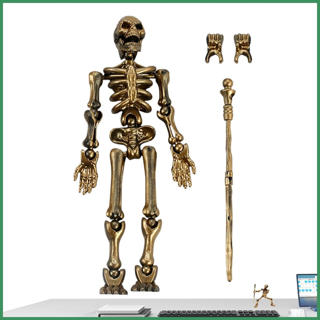 Action Figure Skeleton Flexible Figure Sensory Toy Full Body Posable ...