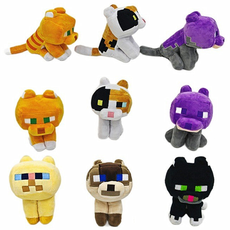 Minecraft Plush Toys Square Cat Doll 2025 A Minecraft Movie ...
