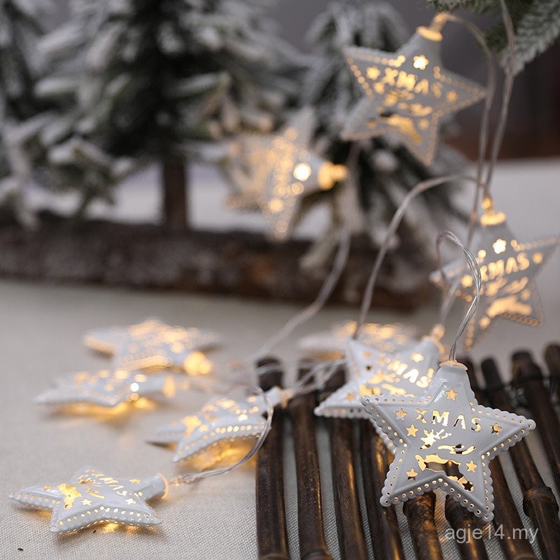 Lampu Rentetan Hiasan Krismas Warna Hangat Lampu Rentetan LED Susunan ...