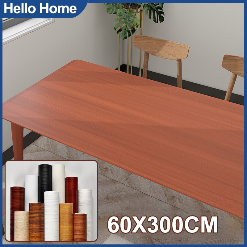 60x300CM Wood Wallpaper PVC Self Adhesive Waterproof Wall Sticker for ...