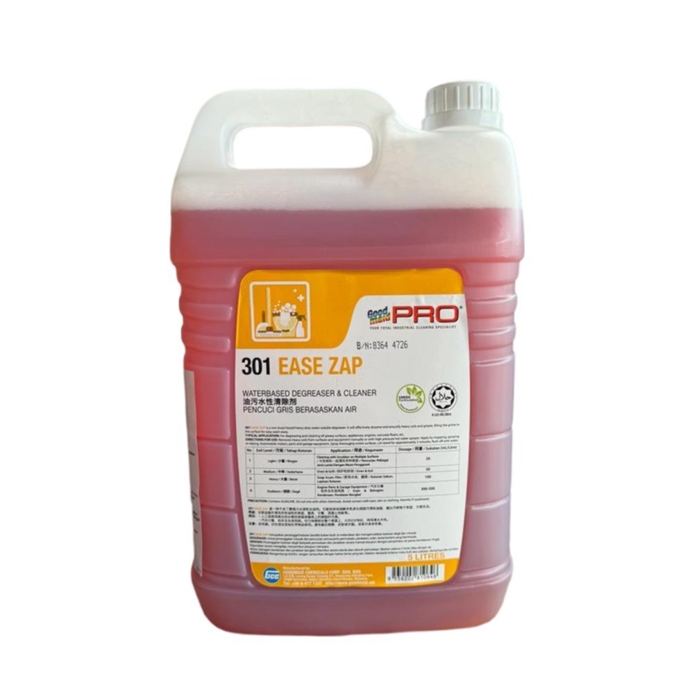 GOODMAID PRO GMP301 EASE ZAP (5L) Waterbased Degreaser & Cleaner / 油污水性清除剂 | Shopee Malaysia