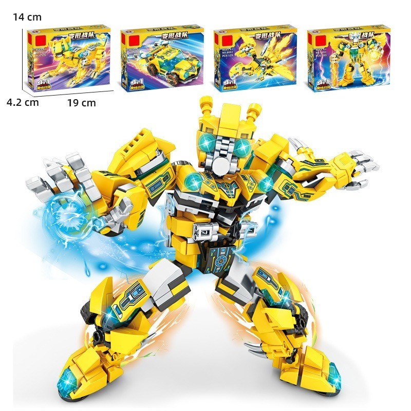 Transforming robot Autobot children Building block Toy boy's gift model ...