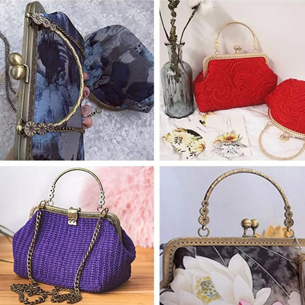 20cm Metal Frame Purse Bag Metal Frame Kiss Clasp Lock for Purse Making ...