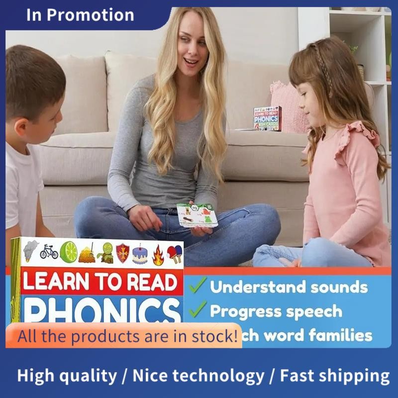 Phonics Sight Words Flash Cards Learn to Read CVC Blends Digraphs ...