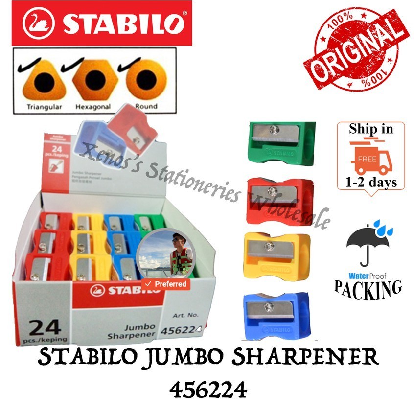 Stabilo Jumbo Sharpener (For Stabilo Jumbo Color Pencil) Pengasah ...