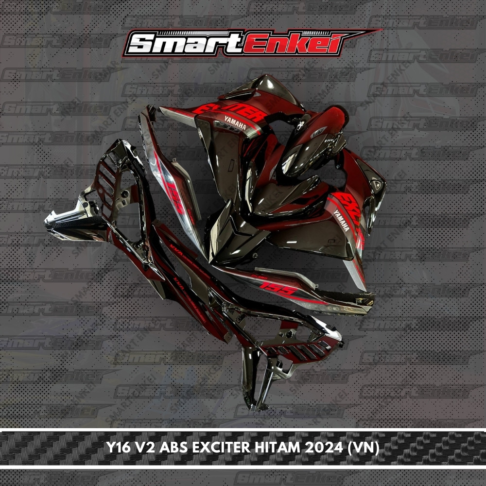 ORIGINAL - COVERSET Y16 V2 ABS EXCITER RC HITAM 2024 ORI VIETNAM ...