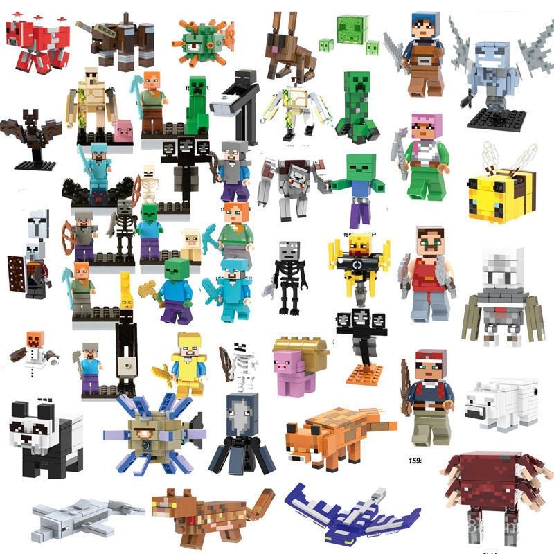 Compatible Minifigures Minecraft Blazing Beasts Annoying Demons Mascot ...