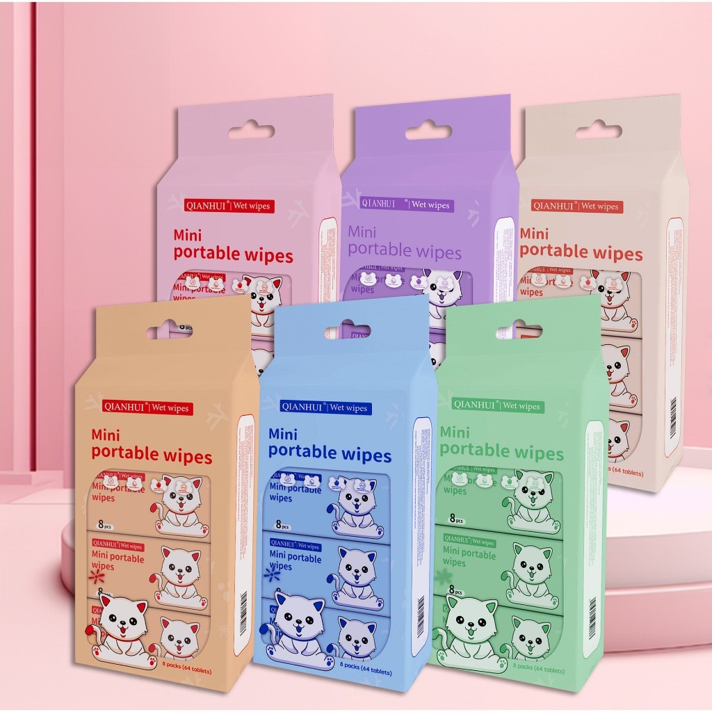 [Kids Mini Wet Tissue] Non Alcohol Mini Baby Wet Wipes Tissue Mini ...