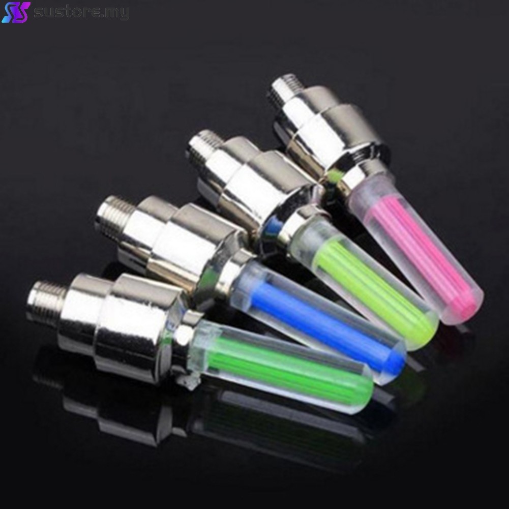 [Super]1x Valve Stem LED Dust CAP for Bike Bicycle Car Motorcycle Wheel ...