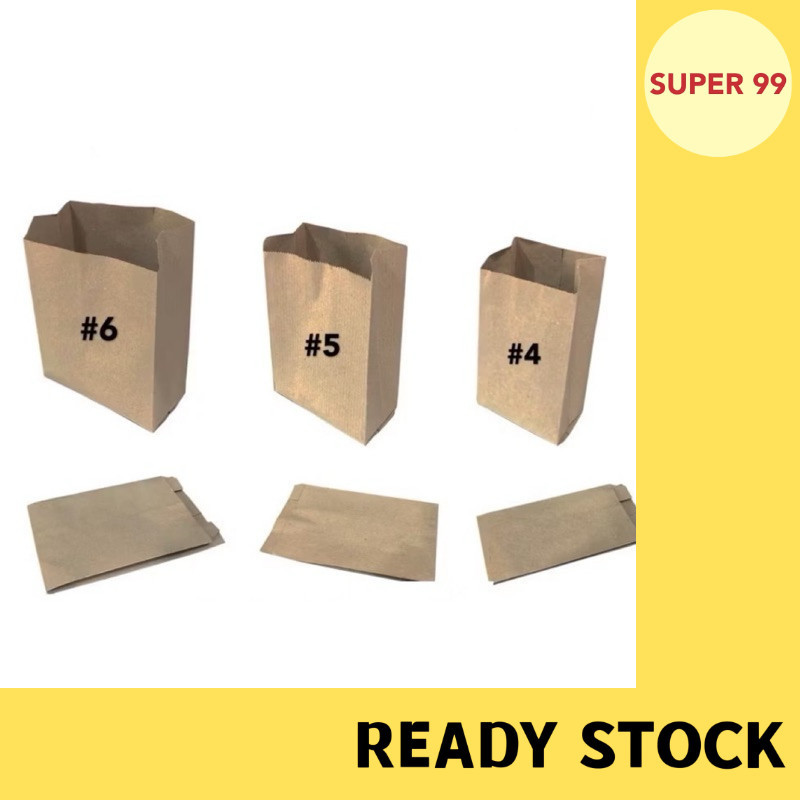 (100 PCS) 4S Paper Bag / 5S Paper Bag / 6S Paper Bag / Kertas Packaging ...