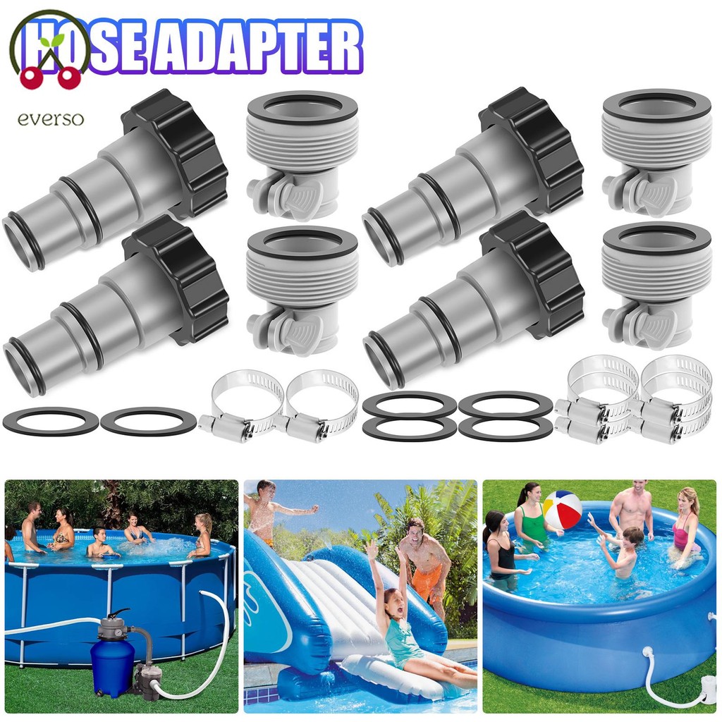 8/12Pcs Pool Hose Adapter Kit Plastic Swimming Pool Hose Conversion ...