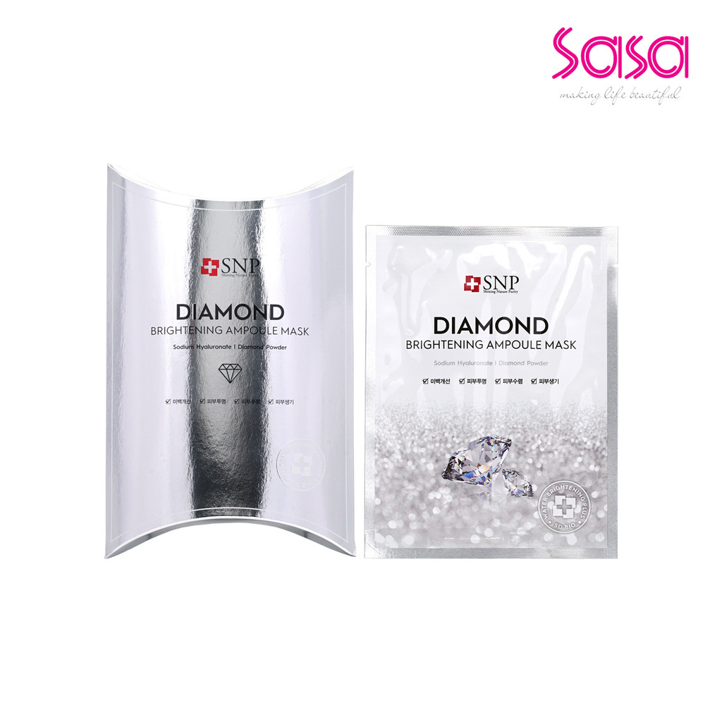 SNP Diamond Brightening Ampoule Mask (10pcs) | Shopee Malaysia