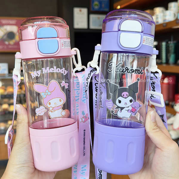 tumbler with straw botol air tahan sejuk kuromi botol air tahan sejuk Sanrio Kuromi Children's ...