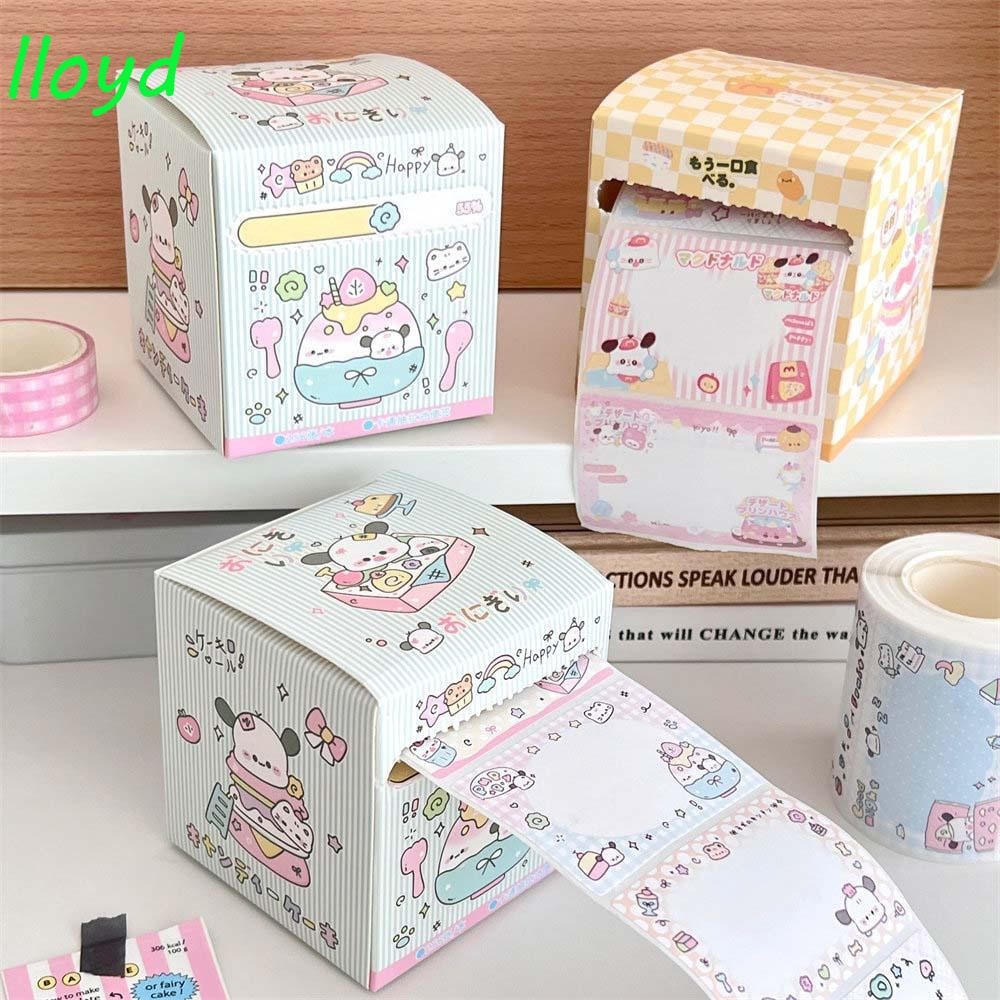 LLOYD 2 Styles Kuromi Note Paper Sticker, Stationery Peelable Pulling ...