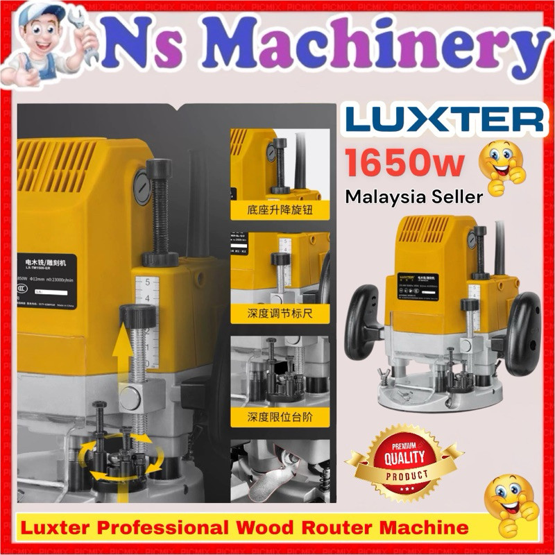 Luxter Professional Electric Wood Router Machine / Wood Trimmer Machine ...