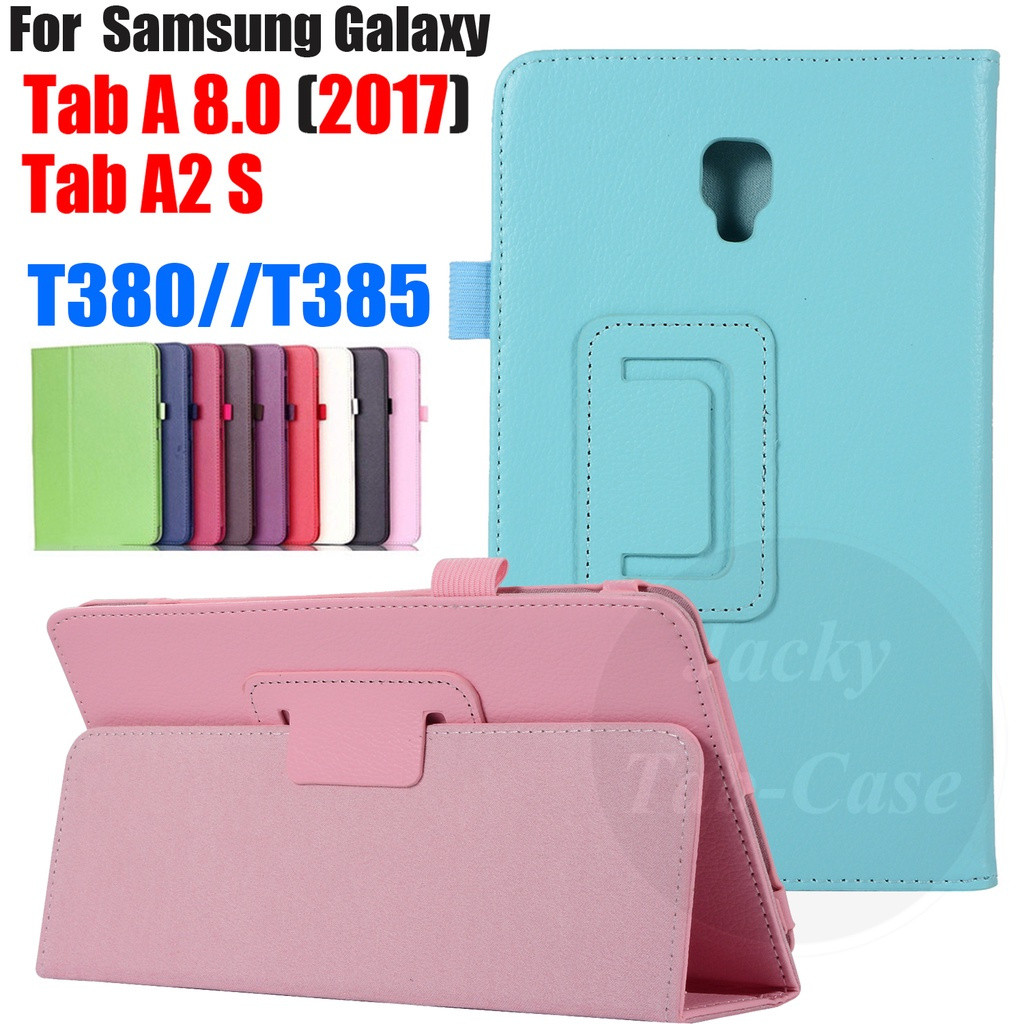 For Samsung Galaxy Tab A 8.0 (2017) T380 T385 Lighter PU Leather Case ...