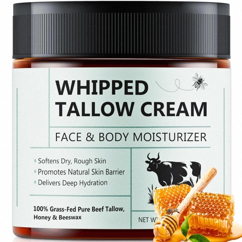 Beef Tallow for Skin, Organic Beef Tallow Moisturizer, Grass Fed Beef ...