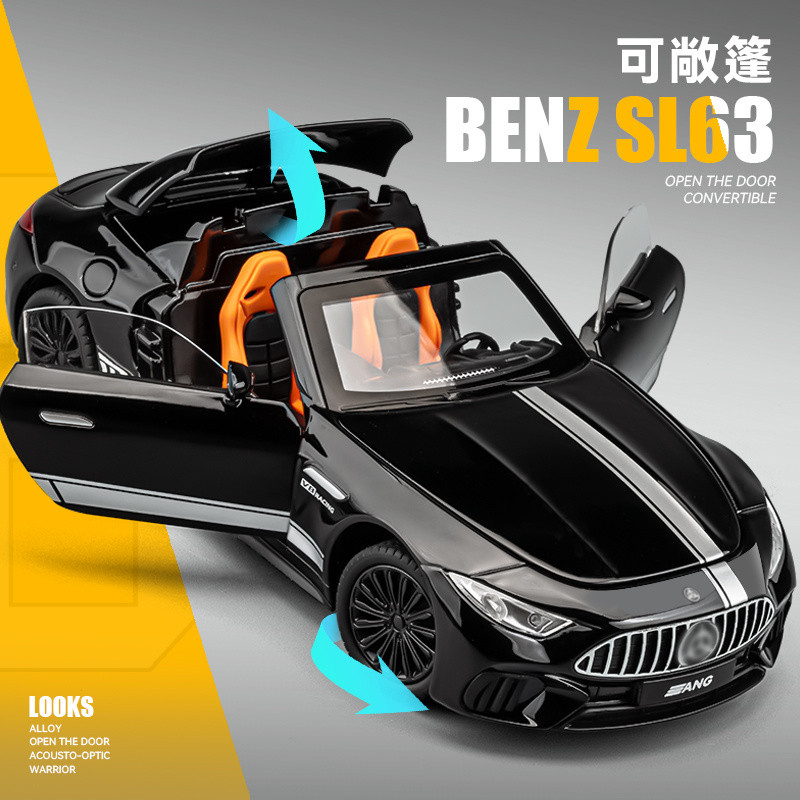 Mercedes-Benz AMG model kereta aloi simulasi SL63 kereta sport super ...