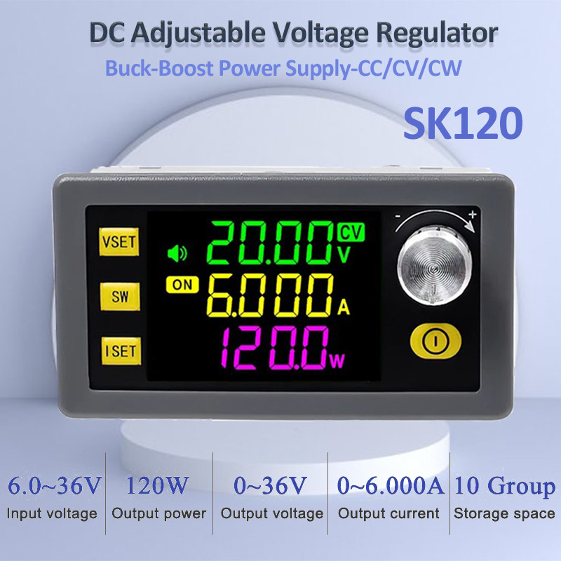 SK120 CNC Buck Boost DC Adjustable Voltage Regulator Power Supply ...