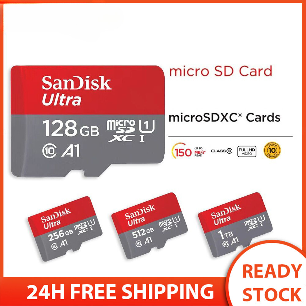 Micro SD Card HD Memory Card 512GB/256GB/128GB/64GB/32GB/16GB TF/SD ...