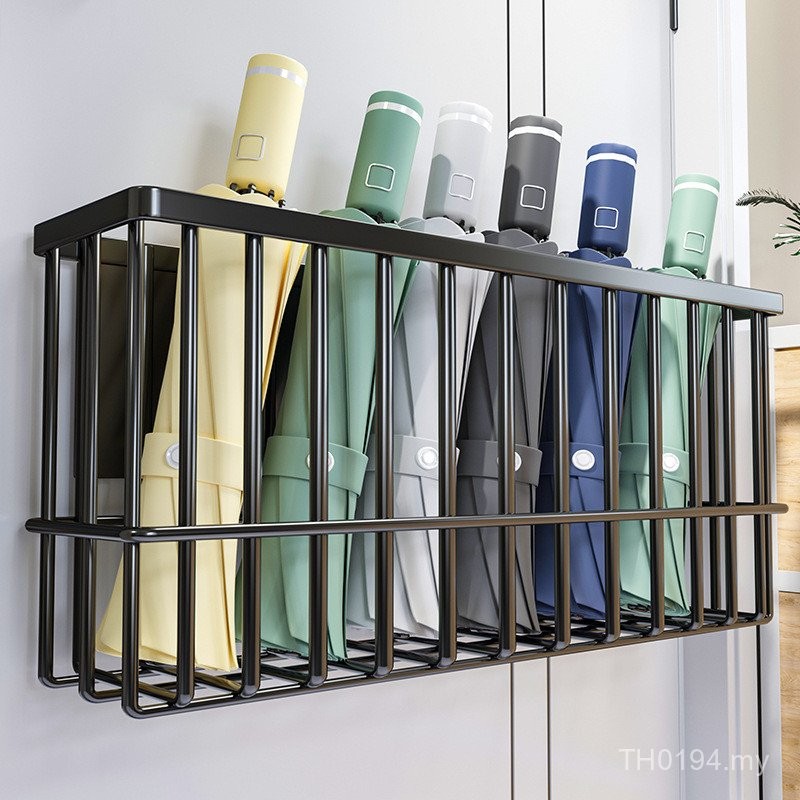 Household Rack Rain Gear Magnetic Hanging Umbrella Wall-Mounted ...