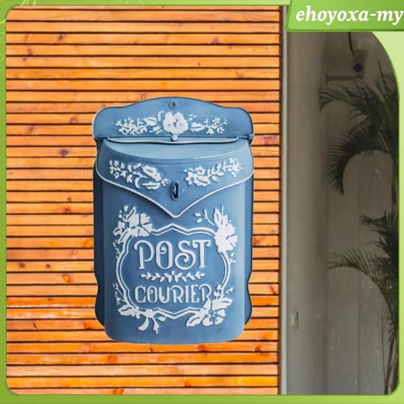 [EhoyoxaMY] Vintage Outdoor Mailbox Letterbox Art Accs Iron Creative ...