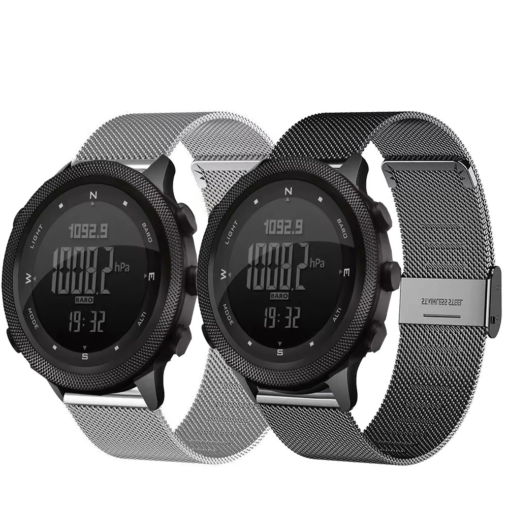 Mesh Watch Band for NORTH EDGE APACHE-46 Smart Watch Bracelet Wrist ...