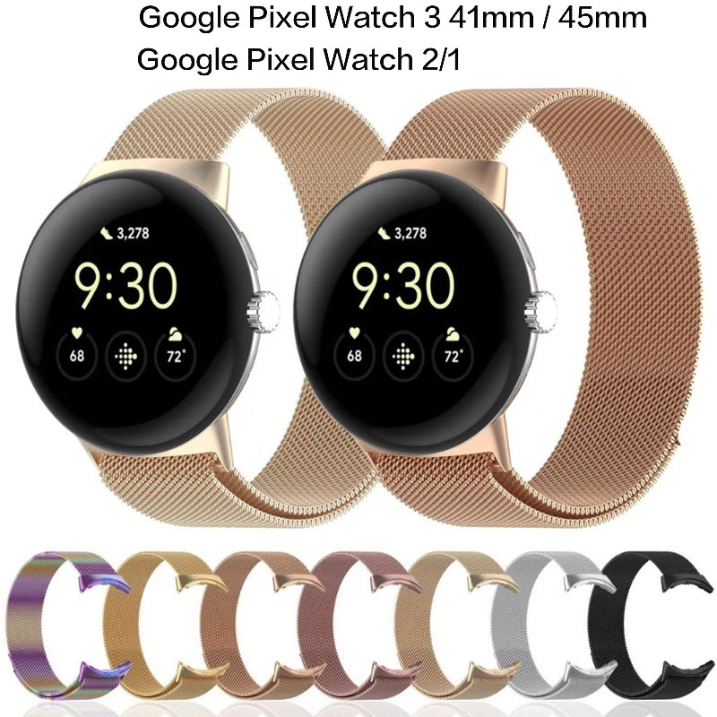 Magnetic Stainless Steel Strap For Google Pixel Watch 1/2/3 41mm / 45mm ...