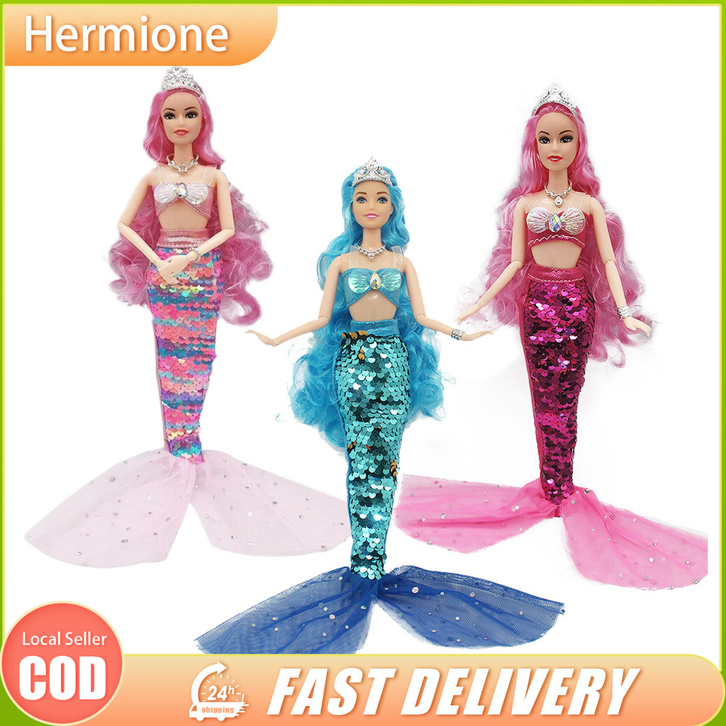 Barbie Mermaid Dolls with 11 Removable Joints Mermaid Dolls Princess ...