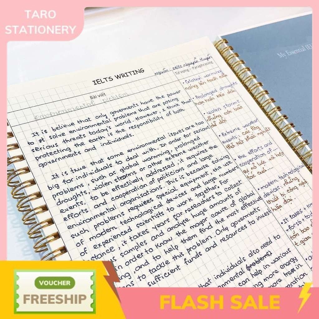 IELTS Writing Notebook, English learning Notebook, T05 IELTS Taro ...