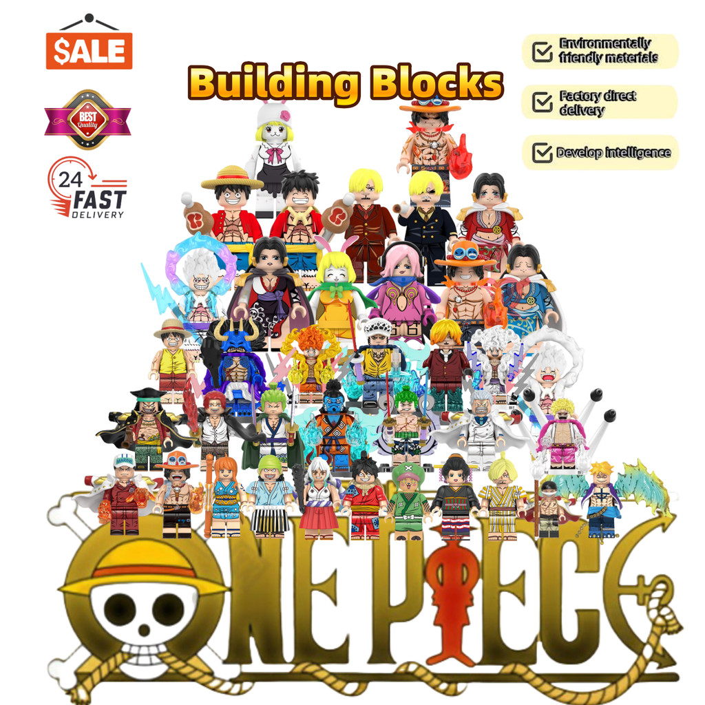 Anime One Piece Family Series Assembled Building Blocks Toy Model ...