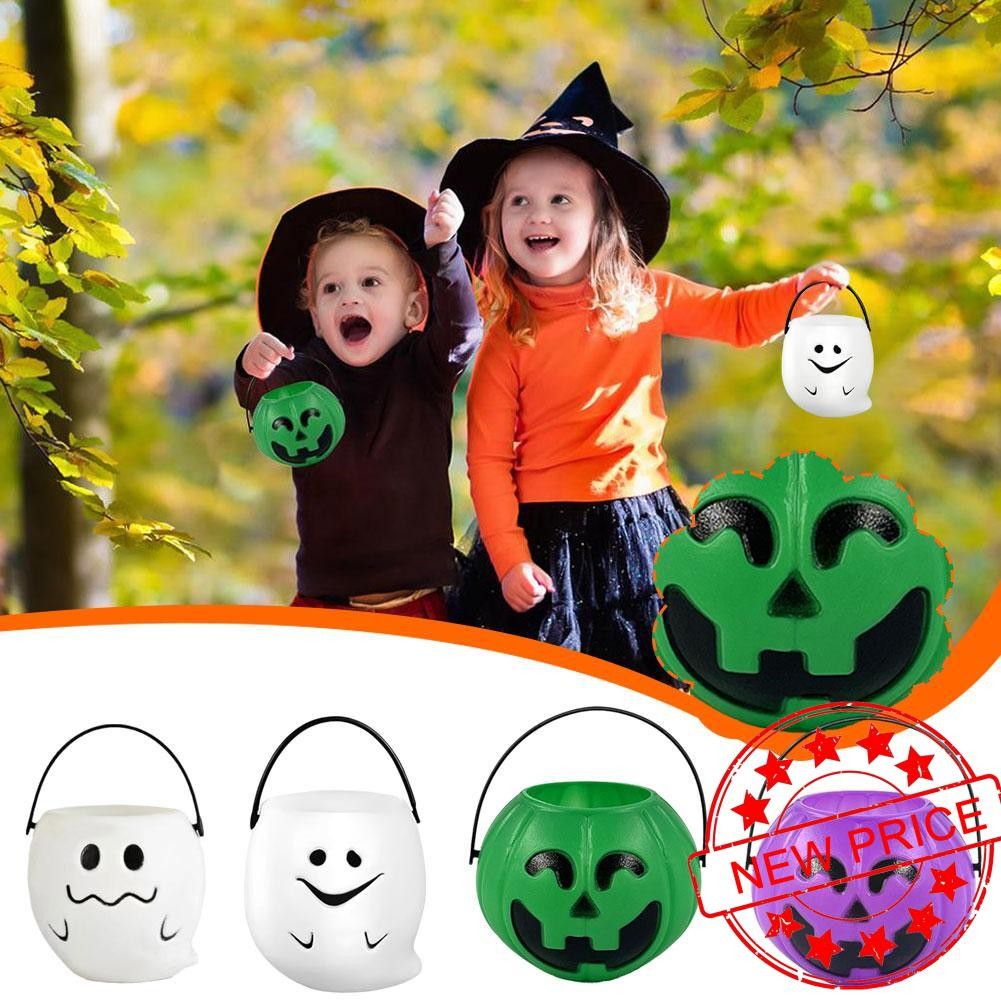 Halloween Witch Cauldron Candy Buckets Handheld Decor Plastic Cauldron ...
