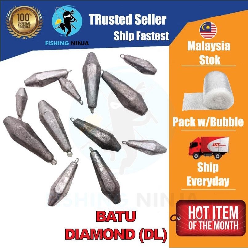 Batu Diamond Lead Batu DL Batu Ladung Diamond Batu Timah Batu Mancing ...